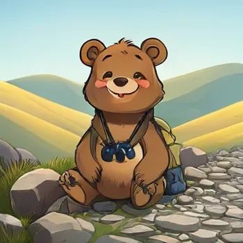 Cartoon Explorer Bear - Tangra AI Image Generator