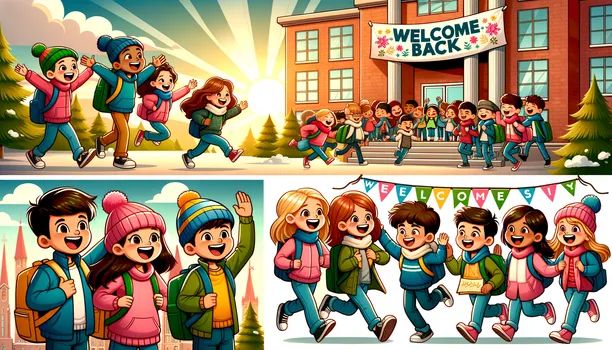 Cartoon School Break - Tangra AI Image Generator