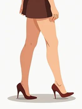 Cartoon Walking Lady Legs - Tangra AI Image Generator