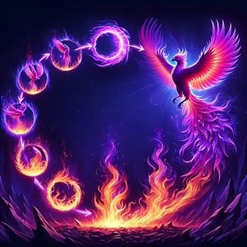 Cycle of the Phoenix - Tangra AI Image Generator