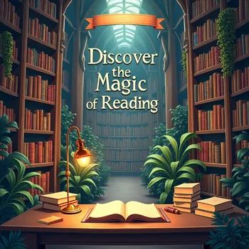 Enchanted Library Poster - Tangra AI Image Generator