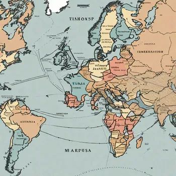 Intercontinental Flight Map - Tangra AI Image Generator