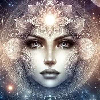 Mystical Face with Captivating Eyes - Tangra AI Image Generator