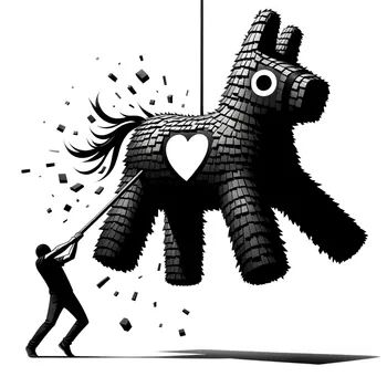 Pixar Pinata Strike - Tangra AI Image Generator