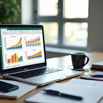 Productive Modern Desk for Data Entry - Tangra AI Image Generator