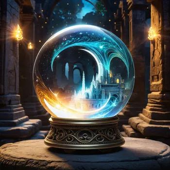 The Seer's Ancient Sphere - Tangra AI Image Generator