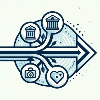 Tri-Icon Arrow Logo Circle - Tangra AI Image Generator