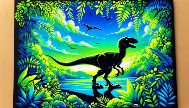 Velociraptor Twilight - Tangra AI Image Generator