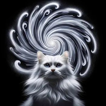 Vortex Cat - Tangra AI Image Generator
